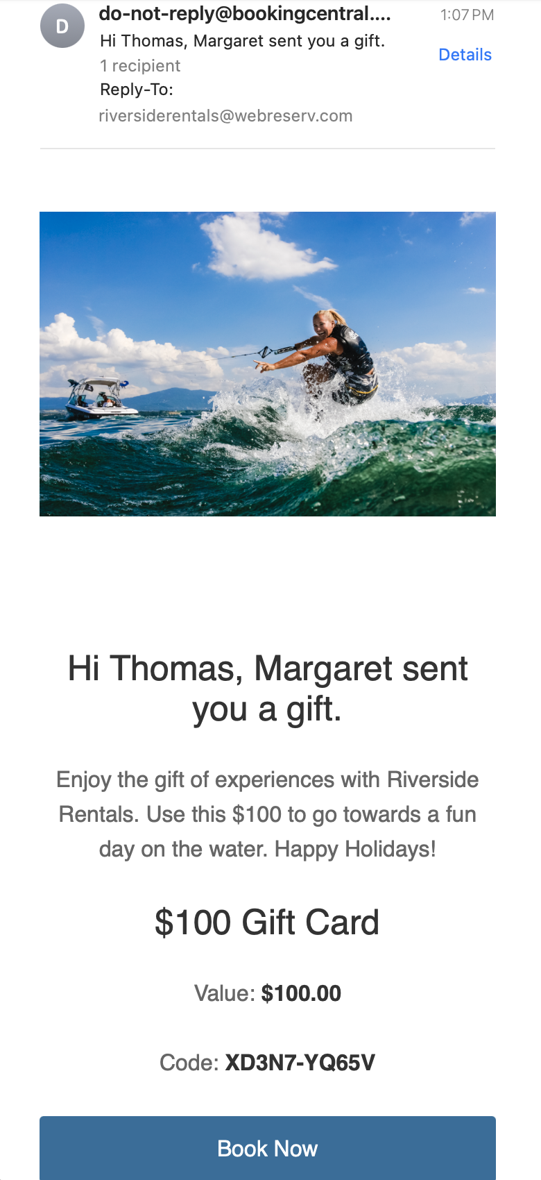 Selling Gift Cards – BookingCentral